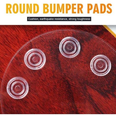 50pcs Glass Tabletop Bumpers, Rubber Pads, Plastic Discs for Glass ...