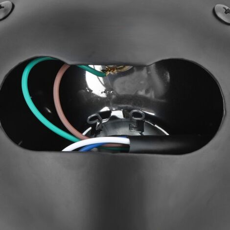 Retro Black Alloy Shell White Round Lens Motorcycle Headlight Fits ...