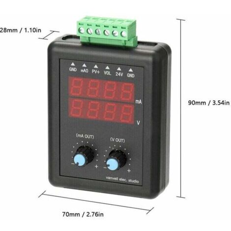 4-20mA 0-10V, 24V Signal Generator, Current and Voltage Transmitter ...