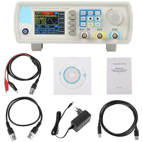 Signal Generator, JDS6600 DDS Function Generator Digital Sinusoidal ...