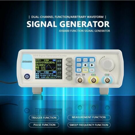 Signal Generator, JDS6600 DDS Function Generator Digital Sinusoidal ...
