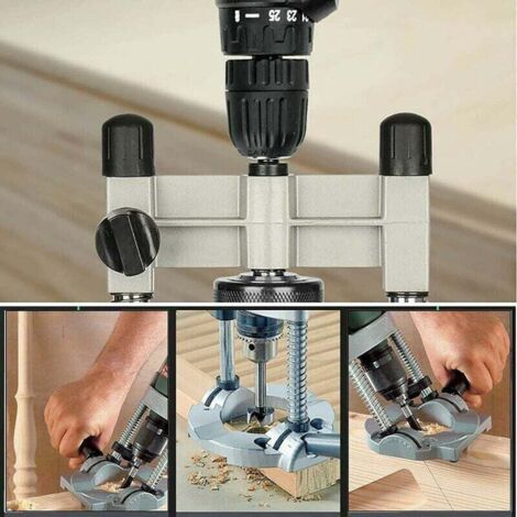 Adjustable 90° Drill Guide, Rotary Electric Drill Stand with Drill ...