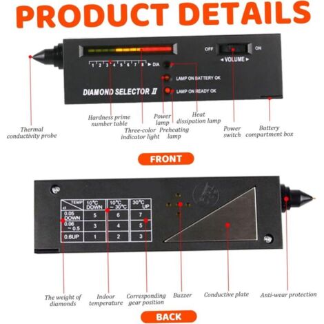 Diamond tester, professional high-precision diamond tester pen for ...