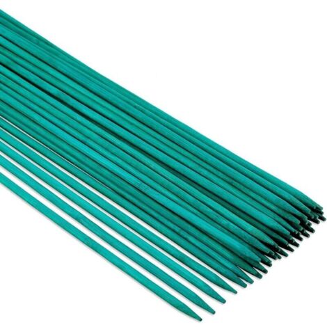 50 pcs 38 cm Bamboo Plant Sticks Green, Plant Support Sticks Flower ...