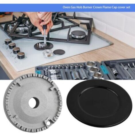 Gas burner and cover for gas hob, Long Internal Boss Type, Kit Mat ...