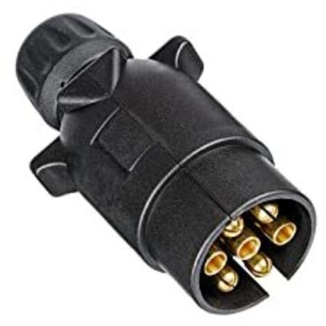 7-Pin Trailer Plug, 12V Waterproof Male 7-Pin Trailer Plug Connector ...