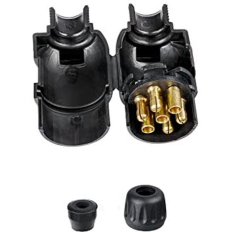 7-Pin Trailer Plug, 12V Waterproof Male 7-Pin Trailer Plug Connector ...