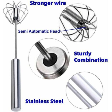 rotary whisks, hand mixer, stainless steel rotary mixer, semi-automatic ...