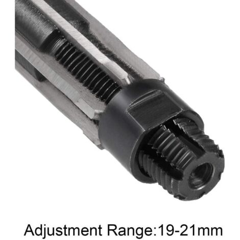 Adjustable hand reamer, 19–21 mm, high-speed steel, H8, 6 straight ...