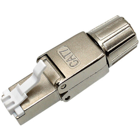 RJ45 CAT 7 connector, CAT 7 network connector, tool-less shielded LSA ...
