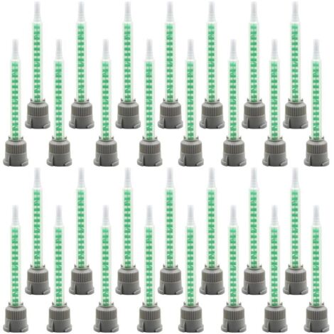 Pack of 30 static mixing nozzles - Mixing nozzle for 2K glue - 1:1 ...