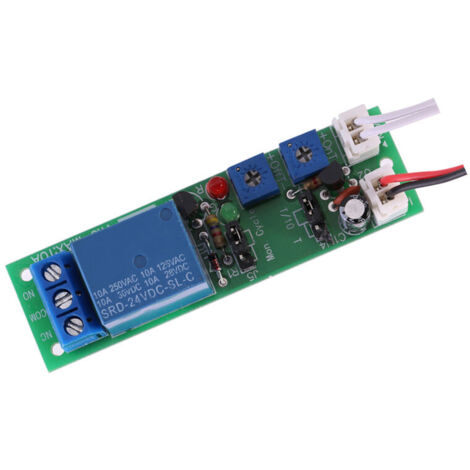 Adjustable Cycle Timer Relay Module, DC 5V 12V 24V with High Precision ...