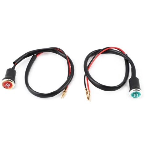 Motorcycle indicator, 1 pair of green-green reverse and neutral gear ...