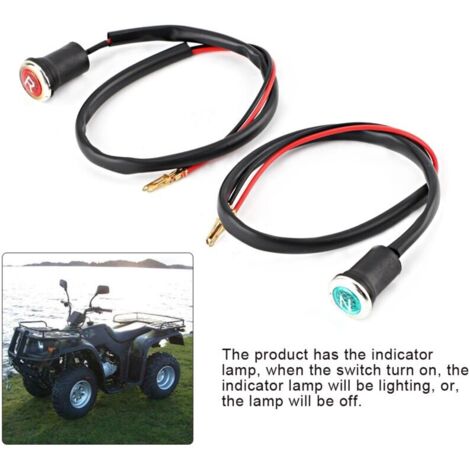 Motorcycle indicator, 1 pair of green-green reverse and neutral gear ...