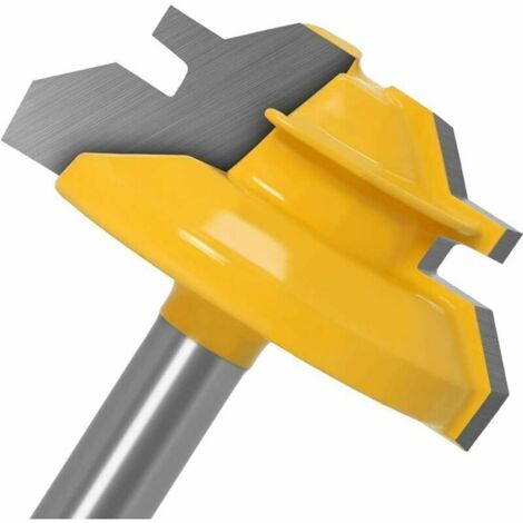 45 Degree Locking Miter Router Bit + Tongue Bit + Grooving Cutter ...