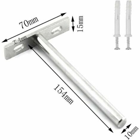 Floating Shelf Brackets, 2 Pieces, Angle Brackets, Invisible Shelf ...