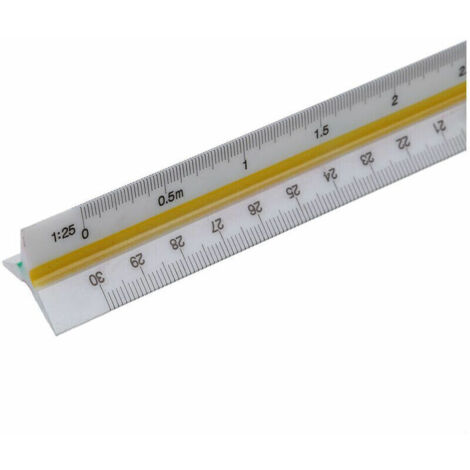30cm Triangular Metric Scale Measuring Ruler for Engineers and Architects