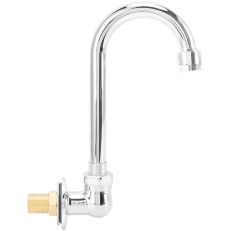Foot-operated tap, stainless steel, G1/2 thread, wall-mounted, knee ...