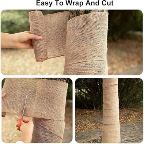 Set of 2 rolls of burlap protective paper for protecting bark - 30 x ...