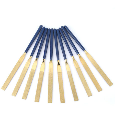 10pcs Diamond Files, High Wear Resistance Diamond Needle Files, Flat ...