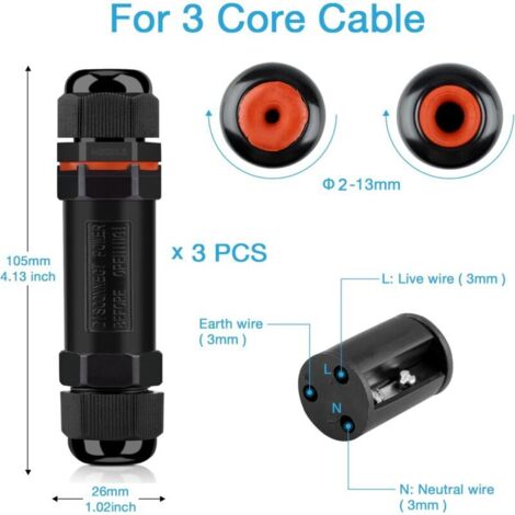 Waterproof Cable Connectors, IP68 Outdoor Waterproof Junction Box ...