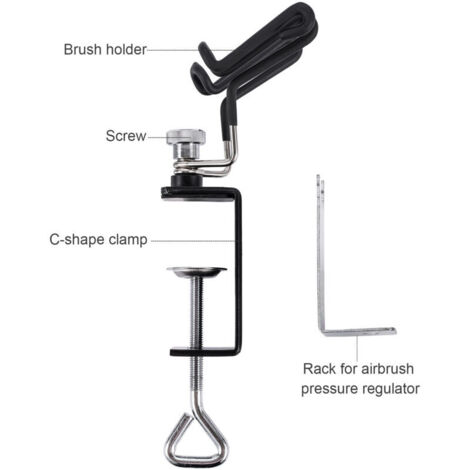 Universal Airbrush Holder, C-Shaped Clamp Airbrush Stand Tool with 2 ...