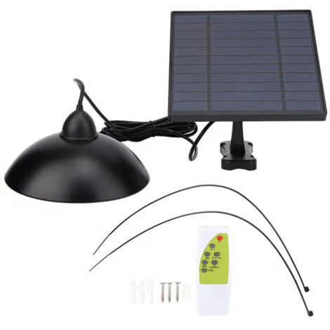 Vintage solar chandelier with 12 LEDs, indoor/outdoor, remote control ...