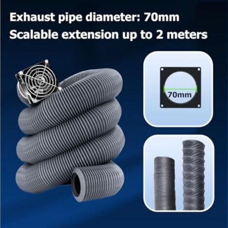 3D printer enclosure fume extraction kit: exhaust duct with silent fan ...
