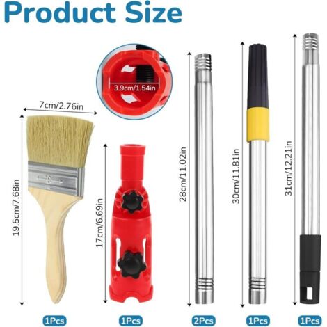 Multi-angle paintbrush extension, 1.1m roller extension, paint roller ...