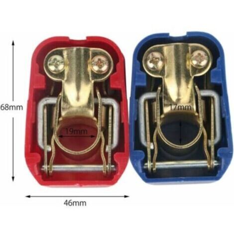 Set of 2 quick-release battery terminals, 12V quick-release battery ...