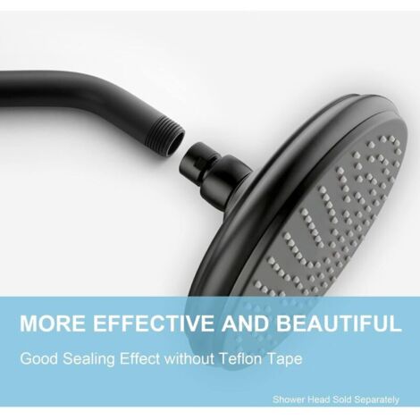 Shower arm, 15cm wall-mounted replacement angled shower arm for shower ...