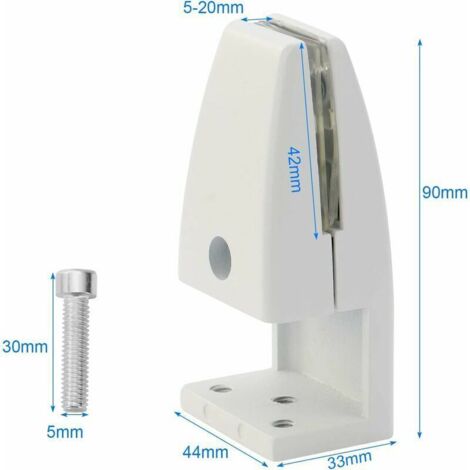 Set of 4 office divider clips, made of aluminum alloy, sneeze guard ...
