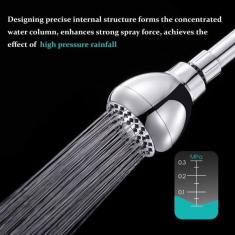 High-pressure shower hose, 3 inches, anti-clogging and leak-proof ...