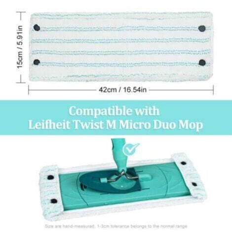 Replacement mop heads, microfiber mop heads for Leifheit Clean Twist M ...