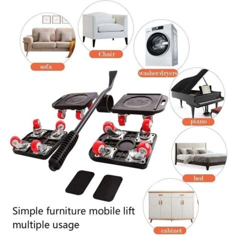 Furniture Moving and Lifting Kit, Furniture Rollers with 360 Degree ...