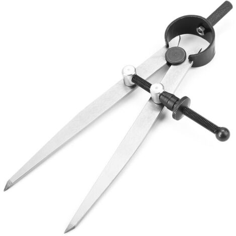 100mm Leather Dry Point Compass Spring Divider Rotation Scratch Craft ...