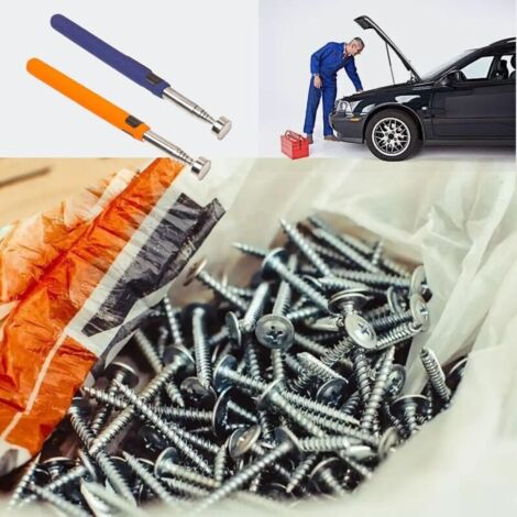 Telescopic Magnetic Tool, 2PCS Telescopic Magnet Pickup Tool ...