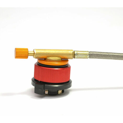 2-Piece Gas Bottle Adapter Transfer Nozzle Connector for Stove Burner ...