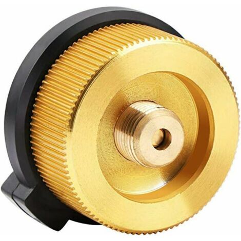 2-Piece Gas Bottle Adapter Transfer Nozzle Connector for Stove Burner ...