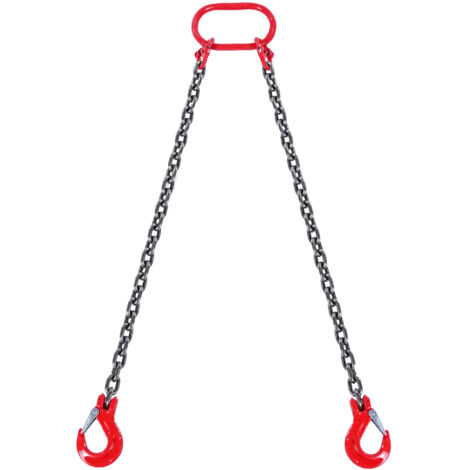 VEVOR Eslinga de Cadena de Elevación 2 Cadenas con Ganchos y ...