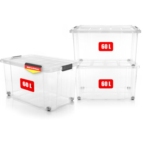 Stapelbox Mit Deckel 60 L