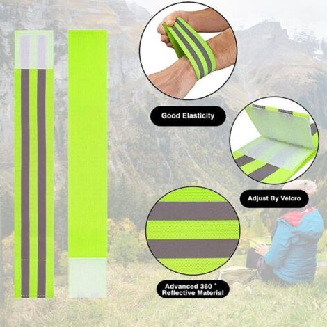 Braccialetti riflettenti, 10 pezzi Braccialetti riflettenti elastici ...