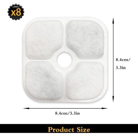 Confezione da 6 cartucce filtranti di ricambio per filtri per fontane ...