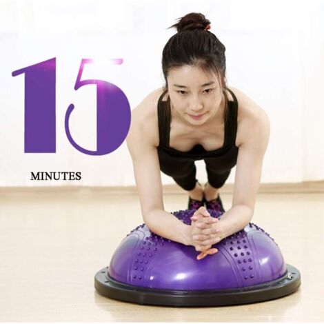 Riabilitazione dell'equilibrio con mezza palla, allenamento dell ...