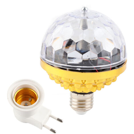 Palla rotante colorata DJ Crystal RGB Party Light Disco Ball LED RGB ...