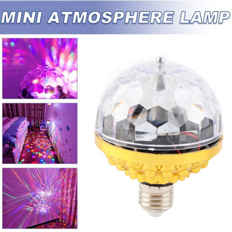 Palla rotante colorata DJ Crystal RGB Party Light Disco Ball LED RGB ...