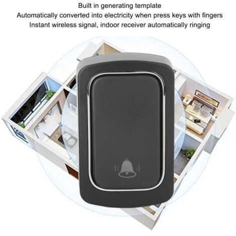 Campanello esterno wireless autoalimentato, campanello di benvenuto ...