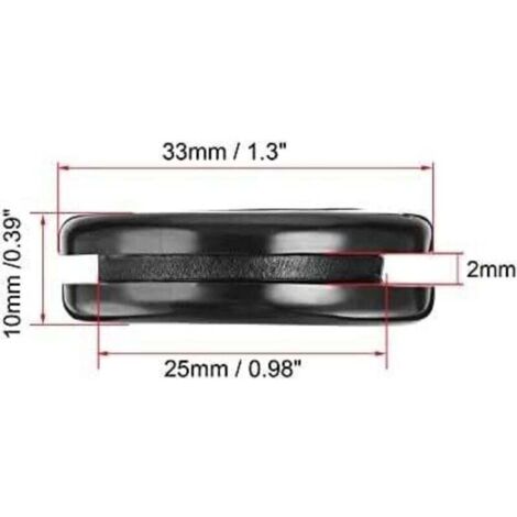 Pasacables de goma, ojal redondo, doble cara, 40 mm de diámetro ...