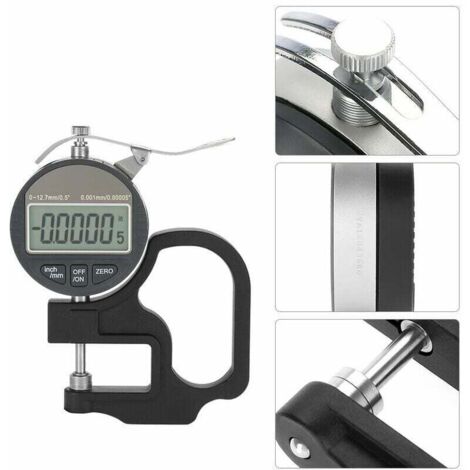 Medidor de espesor digital, medidor de espesor electrónico con gran ...
