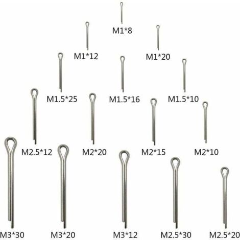 150 Stück Edelstahl-Splinte, Sicherheits-Splinte, mechanische ...
